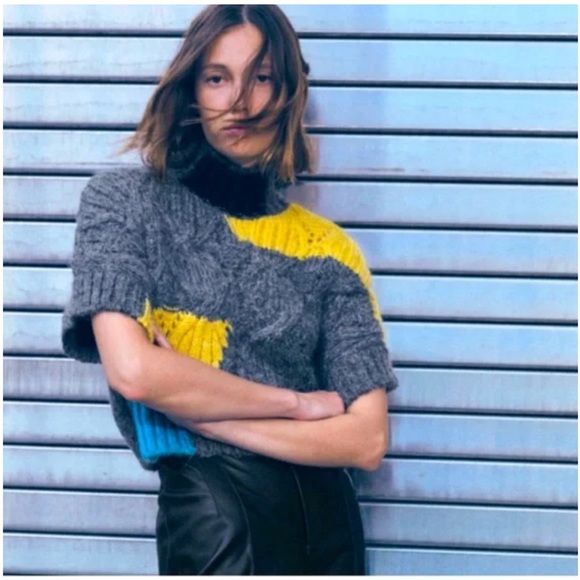 Zara | Tops | Zara Colorblock Vest | Poshmark